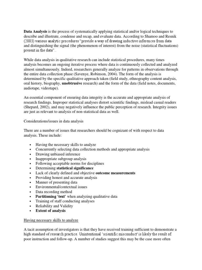 Data Analysis Is The Process of Systematically Applying Statistical and | PDF | Data Analysis ...