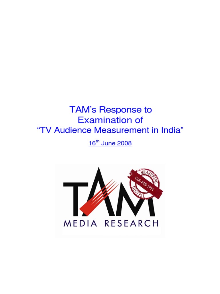 Survey Tam Peoplemeter Ratings | PDF | Audience Measurement | Television