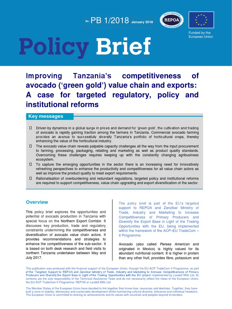 Avocado Farming | PDF | Avocado | Tanzania