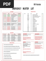 Muster List PDF | PDF | Water Transport | Ships