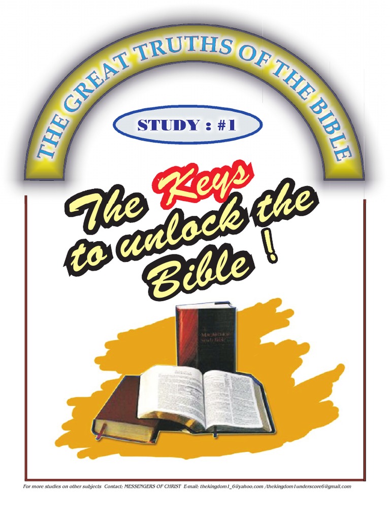 01 # The Keys To Unlock The Bible | PDF | Repentance | Bible