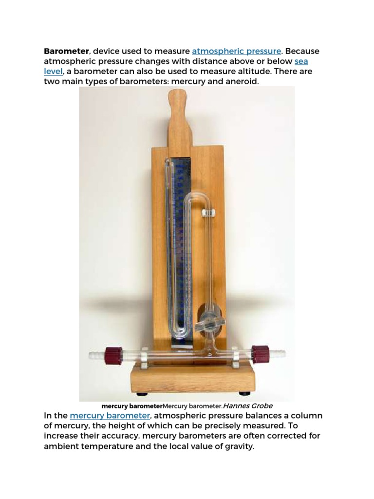 Barometer | PDF