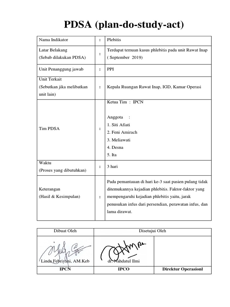 Pdsa Plebhitis | PDF | Sains & Matematika