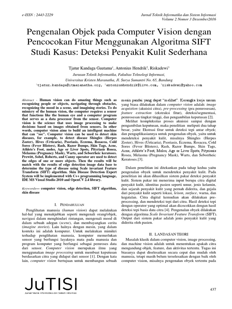 Pengenalan Objek Pada Computer Vision Dengan Pencocokan Fitur Algoritma ...