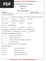 G1 - Mouse Worksheet | PDF | Computers