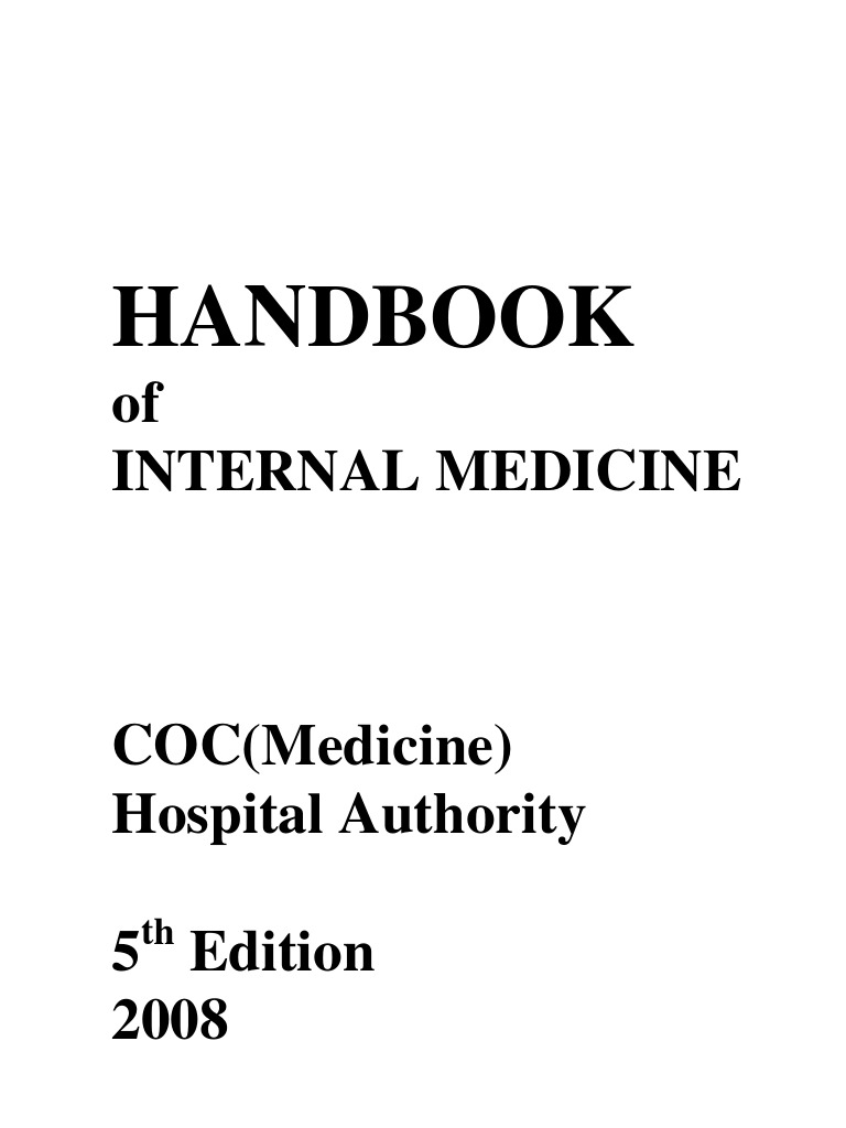 Handbook of Internal Medicine (2008) | PDF