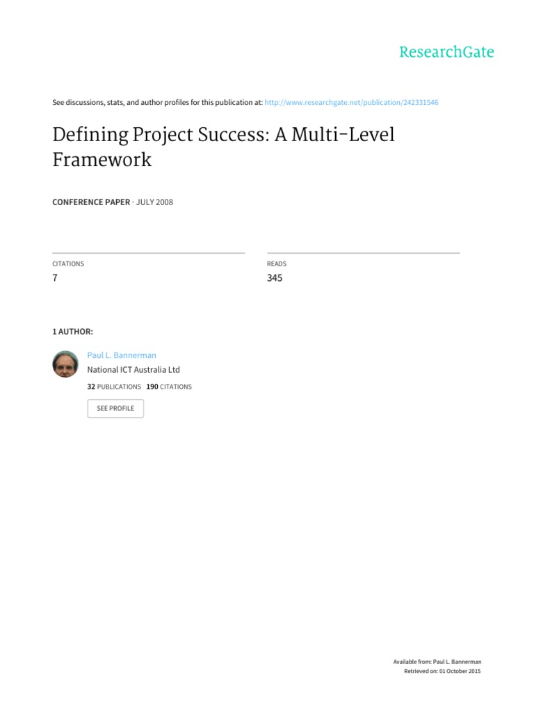 Bannerman, Paul-MP11 | PDF | Project Management | Goal