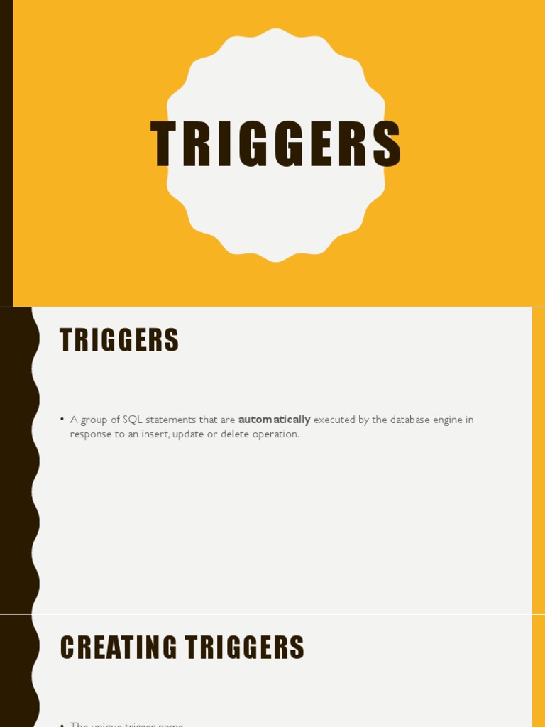 Triggers | PDF | Sql | Data