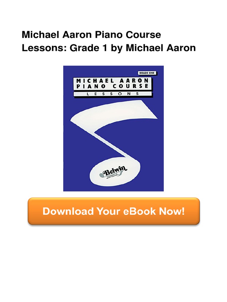Michael Aaron Piano Course Lessons Grade PDF | PDF