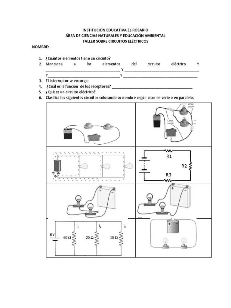 Taller de Circuitos Grado Septimo | PDF