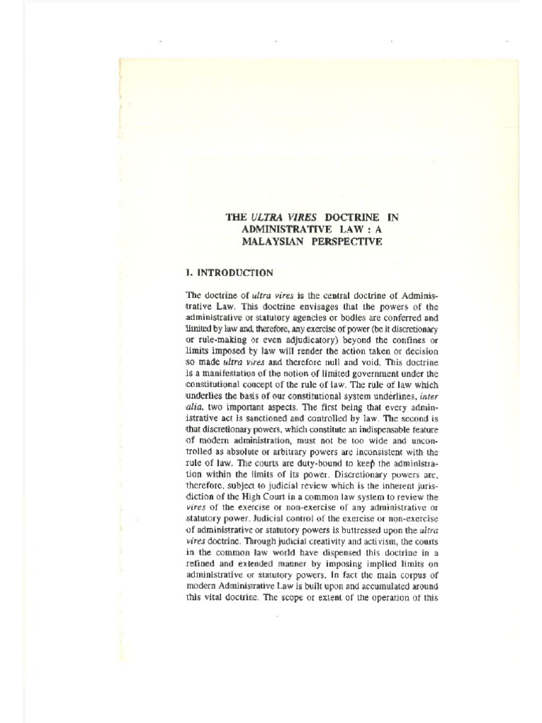 Ultra Vires | PDF