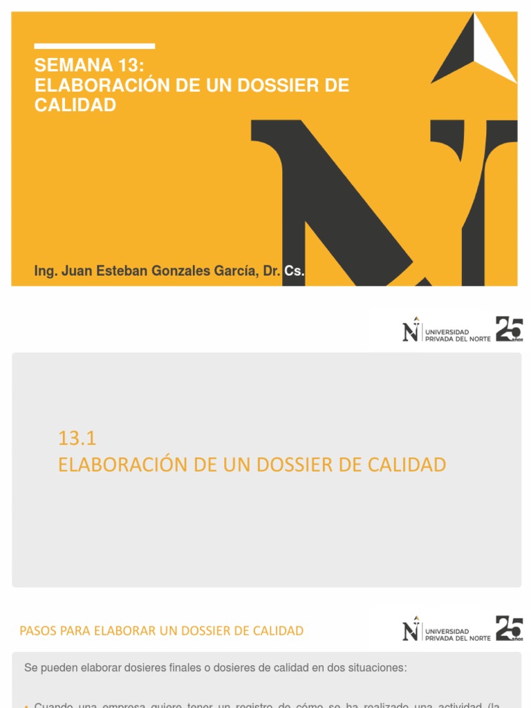 13 Elaboracion de Un Dossier de Calidad | PDF | Planificación | Business