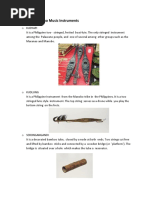 Panay Bukidnon Bamboo Instruments and Gamelan | PDF | Performing Arts ...