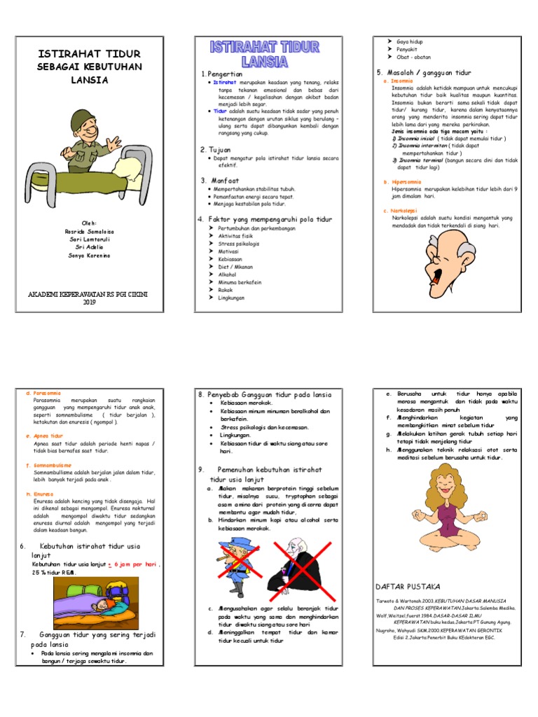 Tidur Berkualitas untuk Lansia | PDF