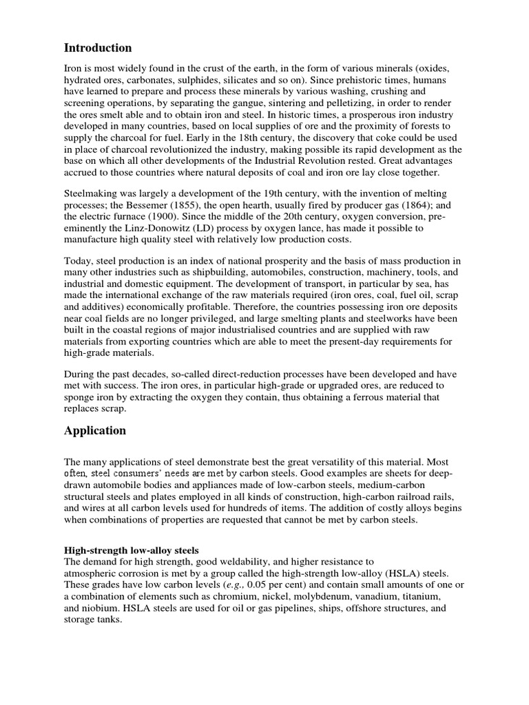 Metal Industry Report | PDF | Rolling (Metalworking) | Stainless Steel