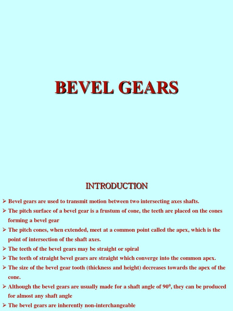 Bevel Gears 2019 | PDF | Gear | Geometry