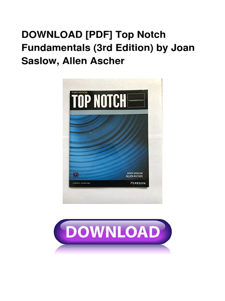 Full Book Top Notch Fundamentals 3rd Edi PDF | PDF