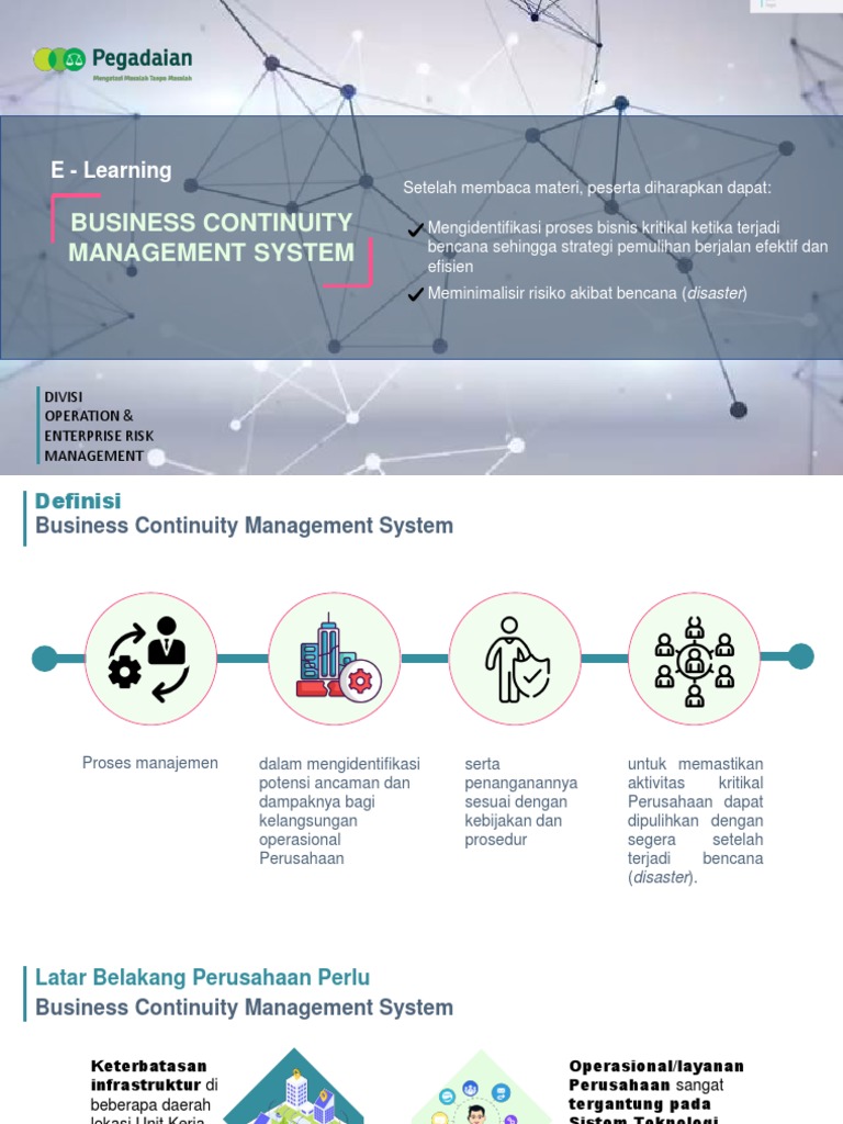 Materi Elearning BCM (Final) PDF | PDF