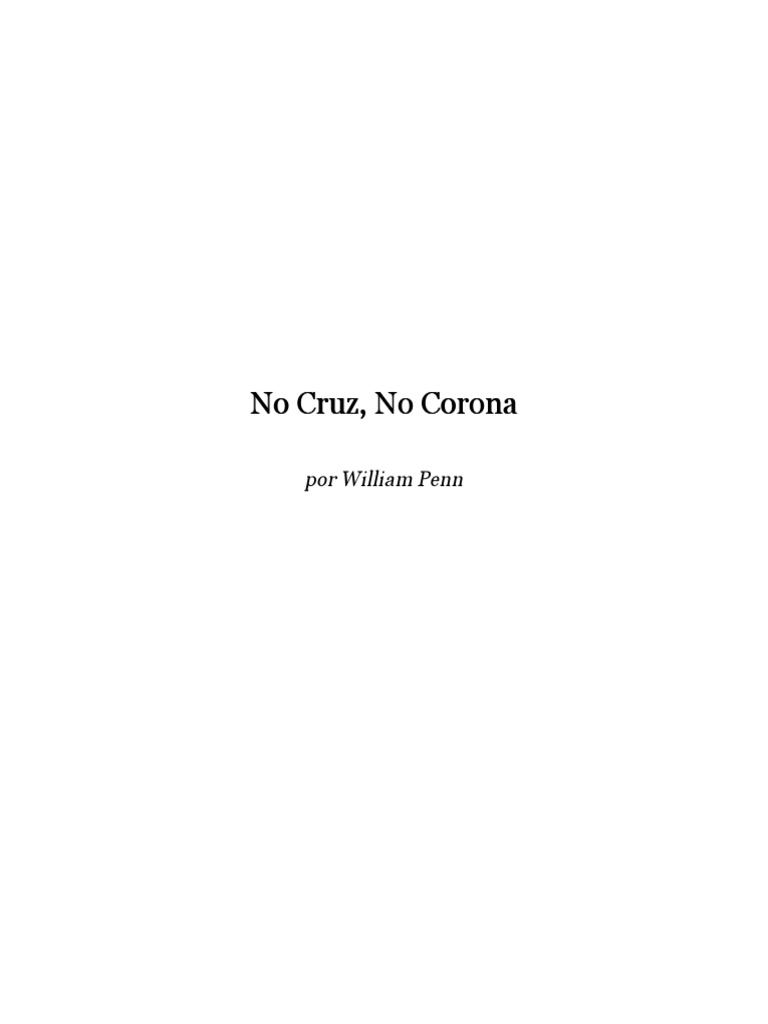 No Cruz No Corona | PDF | Cristo (título) | Salvación