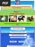 Bumi Ternak - Tabel Nilai Nutrisi Bahan Pakan | PDF