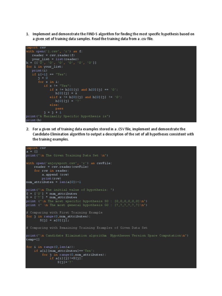ML Lab Manual PDF | PDF | Statistics | Applied Mathematics
