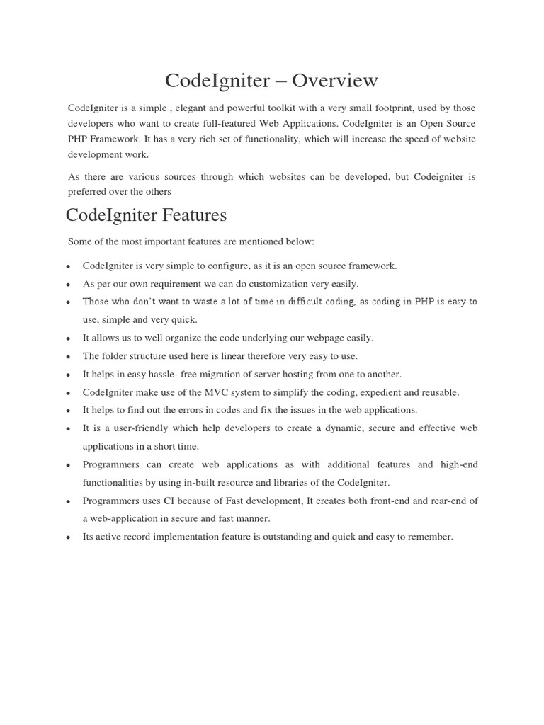 Code Igniter | PDF | Model–View–Controller | Web Page