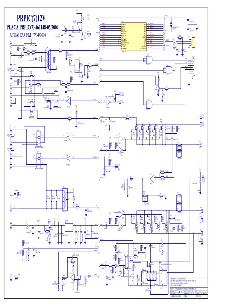 Schematic diagram of a PIC microcontroller-based circuit showing power ...