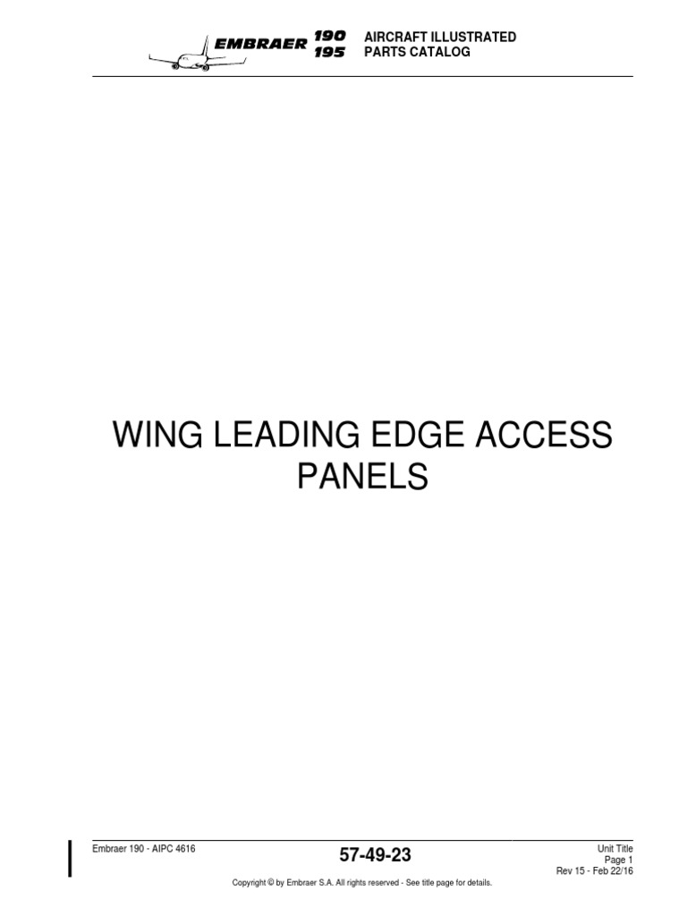 57-49-23 Wing Leading Edge Access Panels PDF | PDF | Rivet | Notions ...