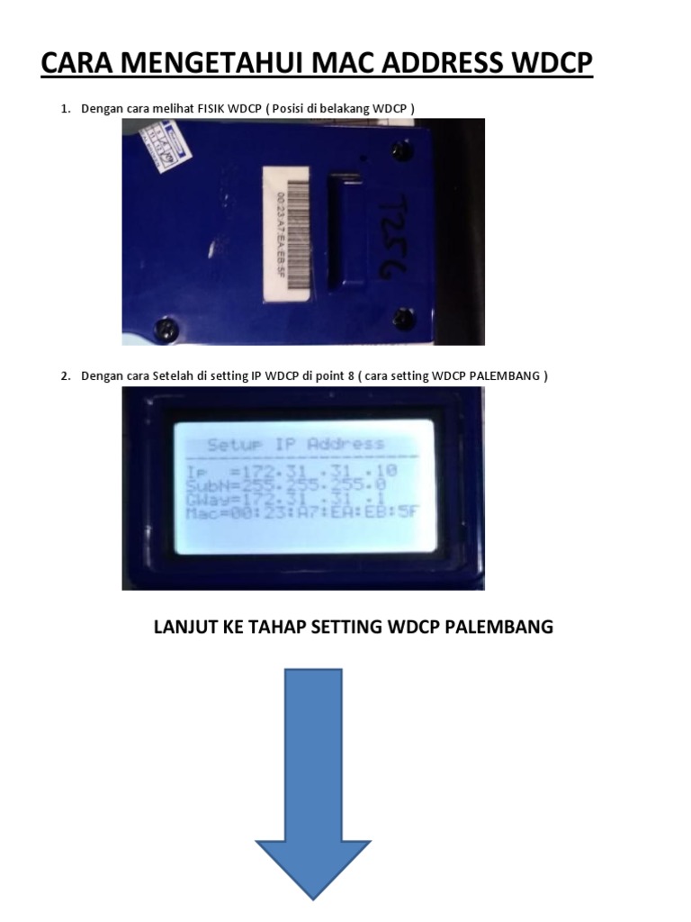Cara Setting WDCP Palembang | PDF
