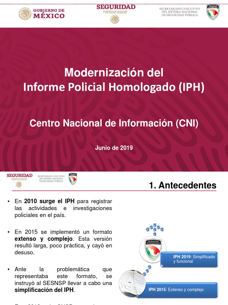 Modernización del IPH 2019 | PDF