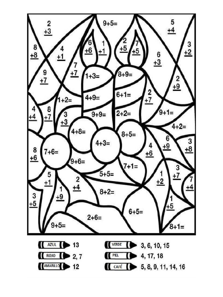 Dibujo Sumas Navidad | PDF