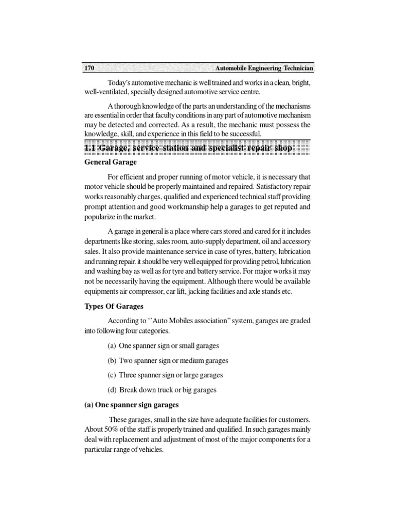 Types of Automotive Service Stations | PDF | Filling Station | Car