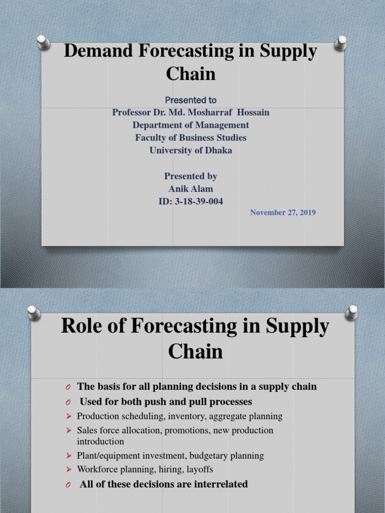 Demand Forecasting in Supply Chain | PDF | Forecasting | Demand