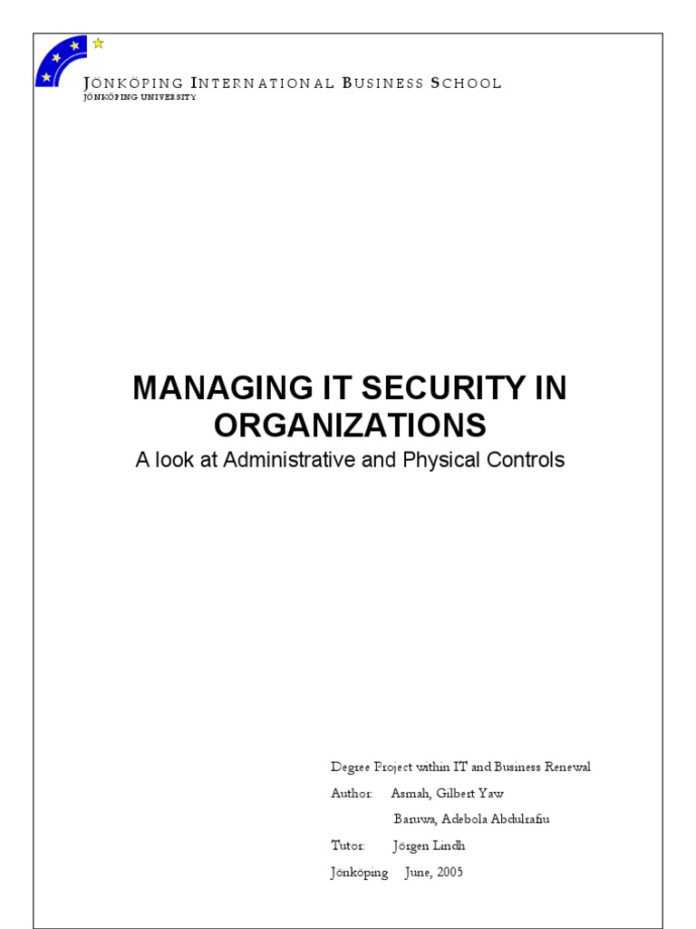 IT Security Management Overview | PDF | Computer Security | Security