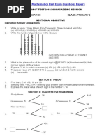 Primary 5 - Mathematics - First Term Examination 2021-2022 | PDF ...