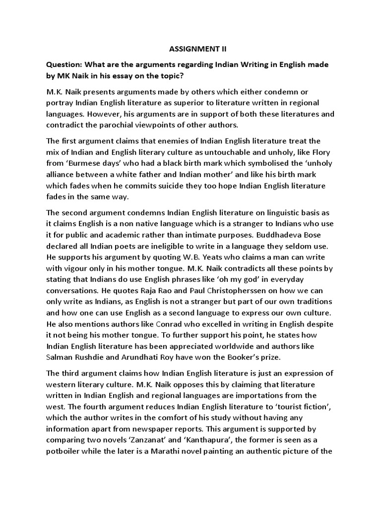 Eng Assignment 2 | PDF | English Literature | Writing