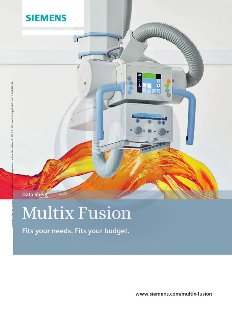 RX Digital Siemens Multix Fusion | PDF | Vacuum Tube | X Ray
