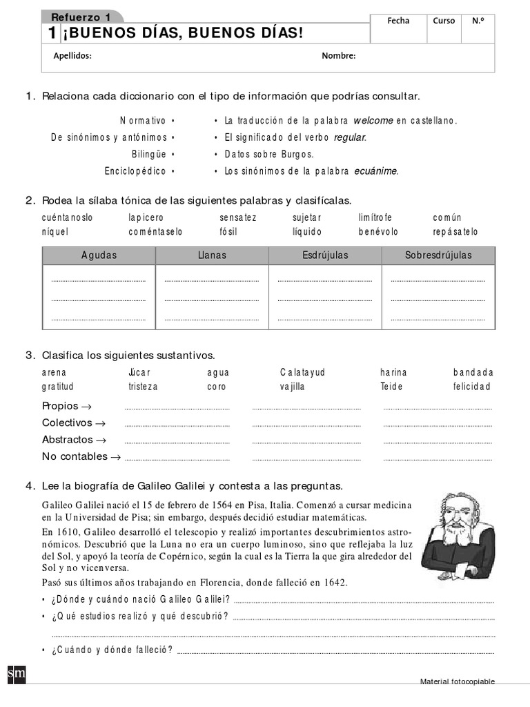 Ejercicios de Repaso Lengua 6 Primaria | PDF | Higiene oral | Naturaleza