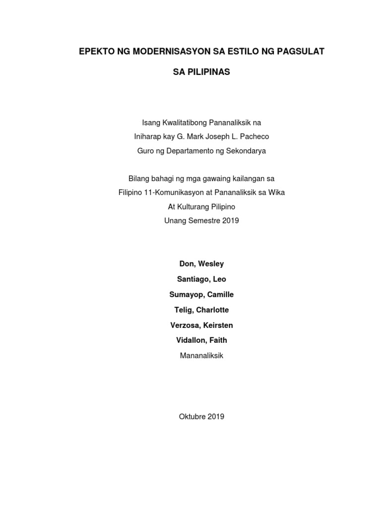 A Paper On Baybayin and The Styles of Writing in The Philippines | PDF
