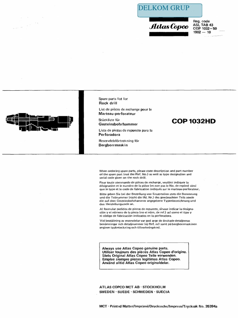 Cop 1032HD - 1982 Model | PDF