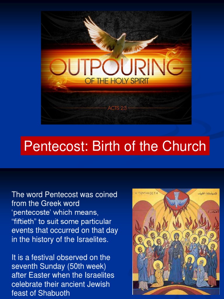 Birth of The Church | PDF | Pentecost | Baptism
