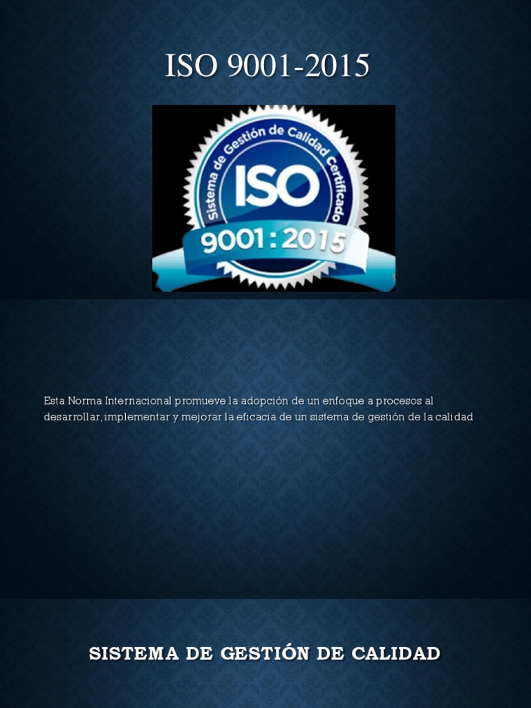 Iso 9001 | PDF | Gestión de la calidad | Calidad (comercial)