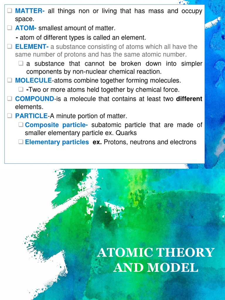 Atomic Model and Theory | PDF | Atoms | Atomic Nucleus