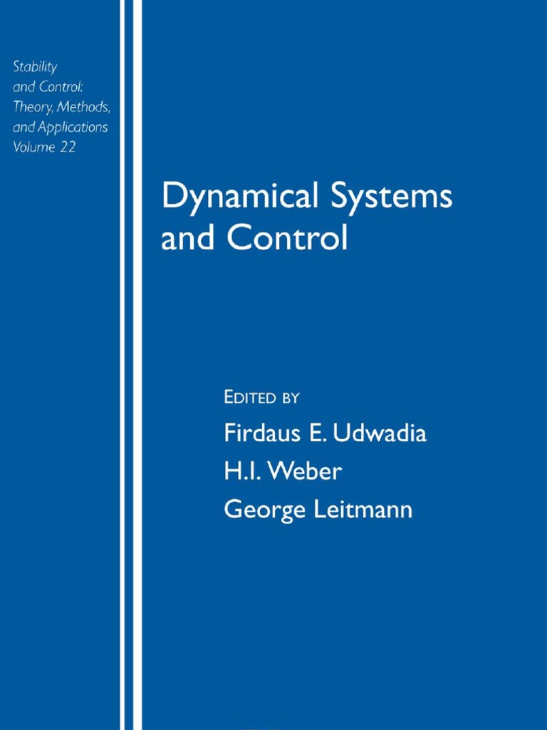 Dynamical Systems and Control | PDF | Plasticity (Physics) | Stability ...