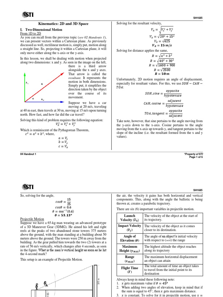 04 Handout 12 | PDF | Cartesian Coordinate System | Spacetime