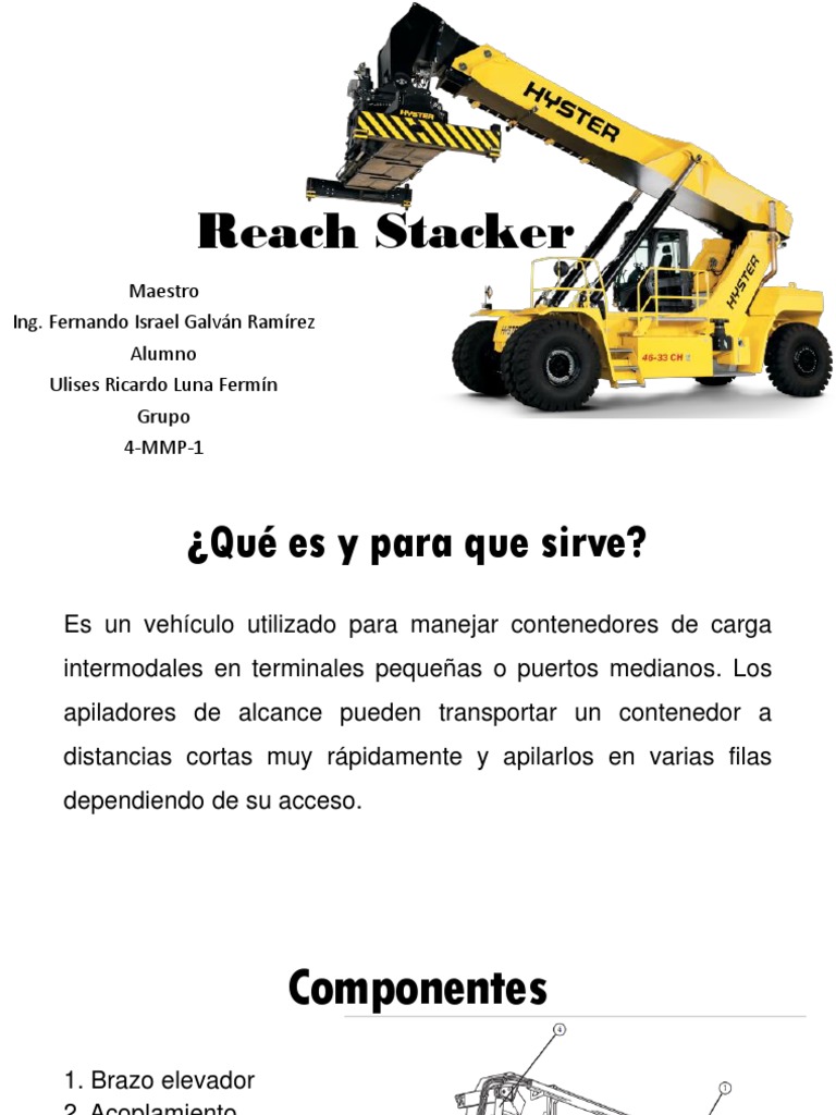 Manual sobre Reach Stacker en Español | PDF | Negocios