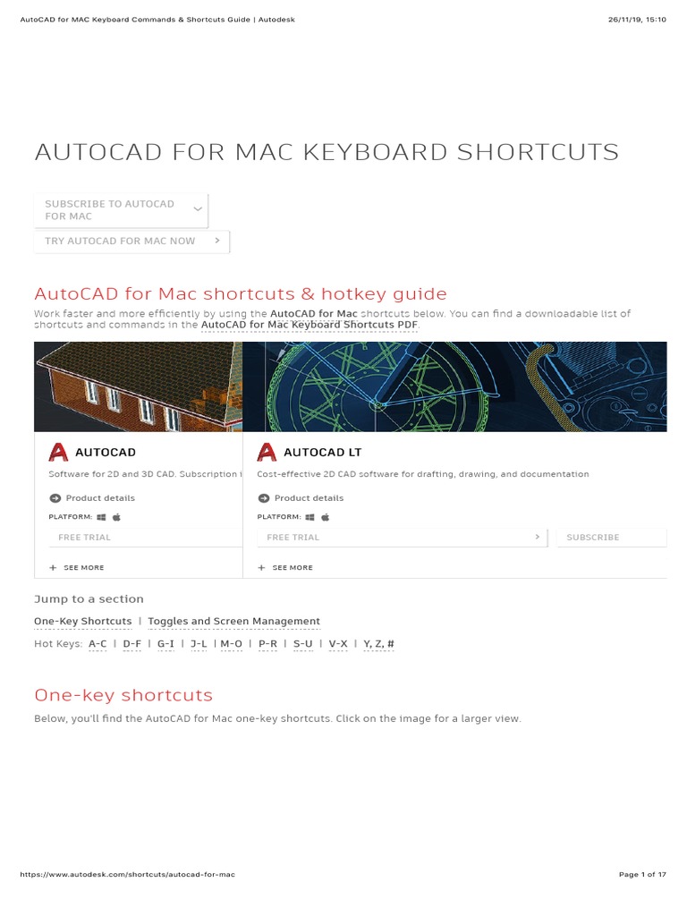 AutoCAD Commands & Shortcuts Guide - Autodesk | PDF | Auto Cad | 3 D Computer Graphics