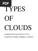 Cloud Identification Chart | PDF | Cloud | Clouds, Fog And Precipitation