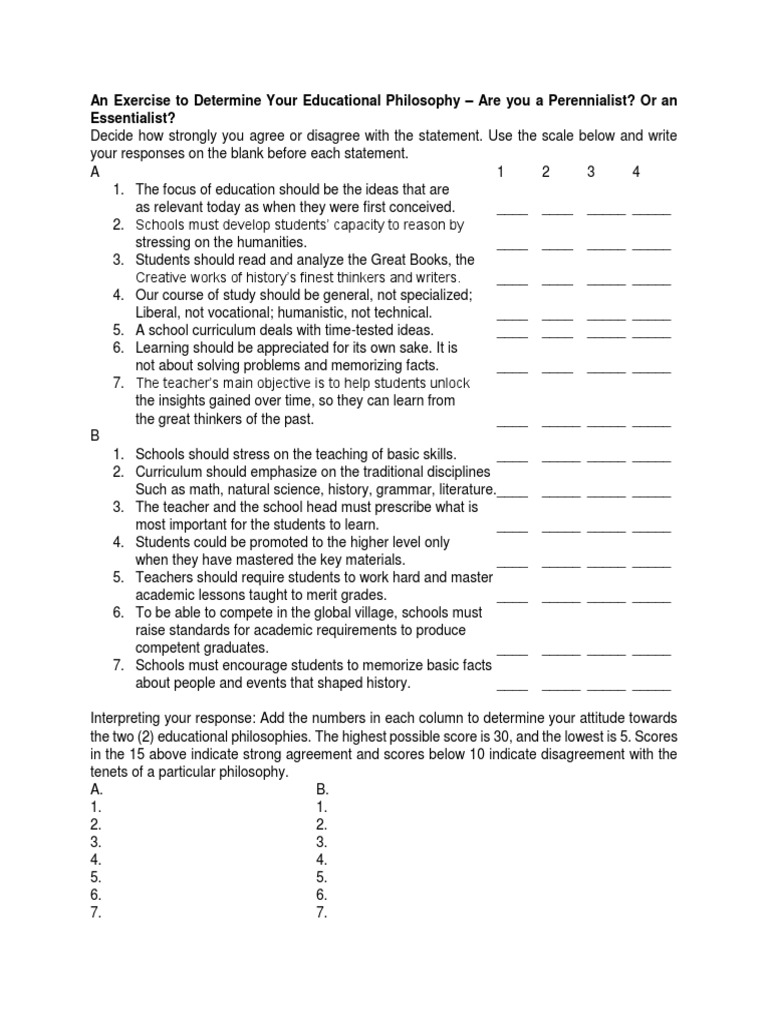 Exploring Educational Philosophies: A Guide | PDF | Philosophy Of ...