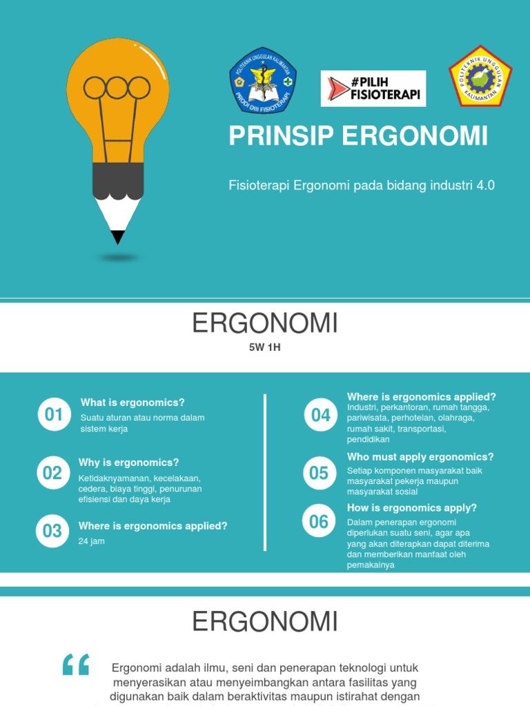 Ergonomi Fisioterapi Munas | PDF